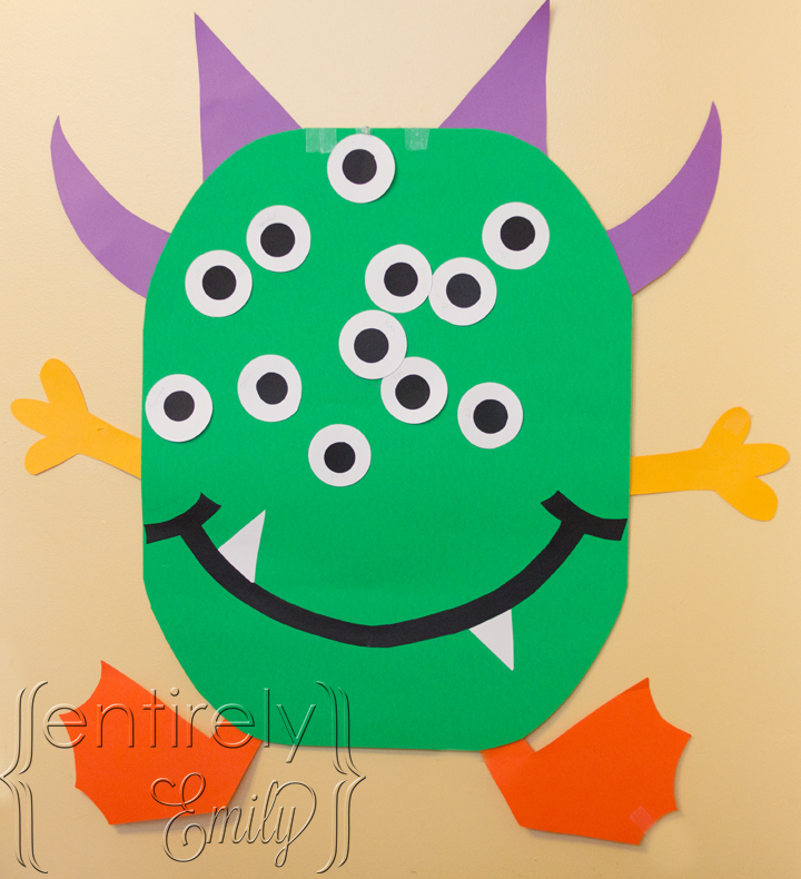 Entirely Emily: Pin-the-eyeball-on-the-Monster Game (for a Preschool ...