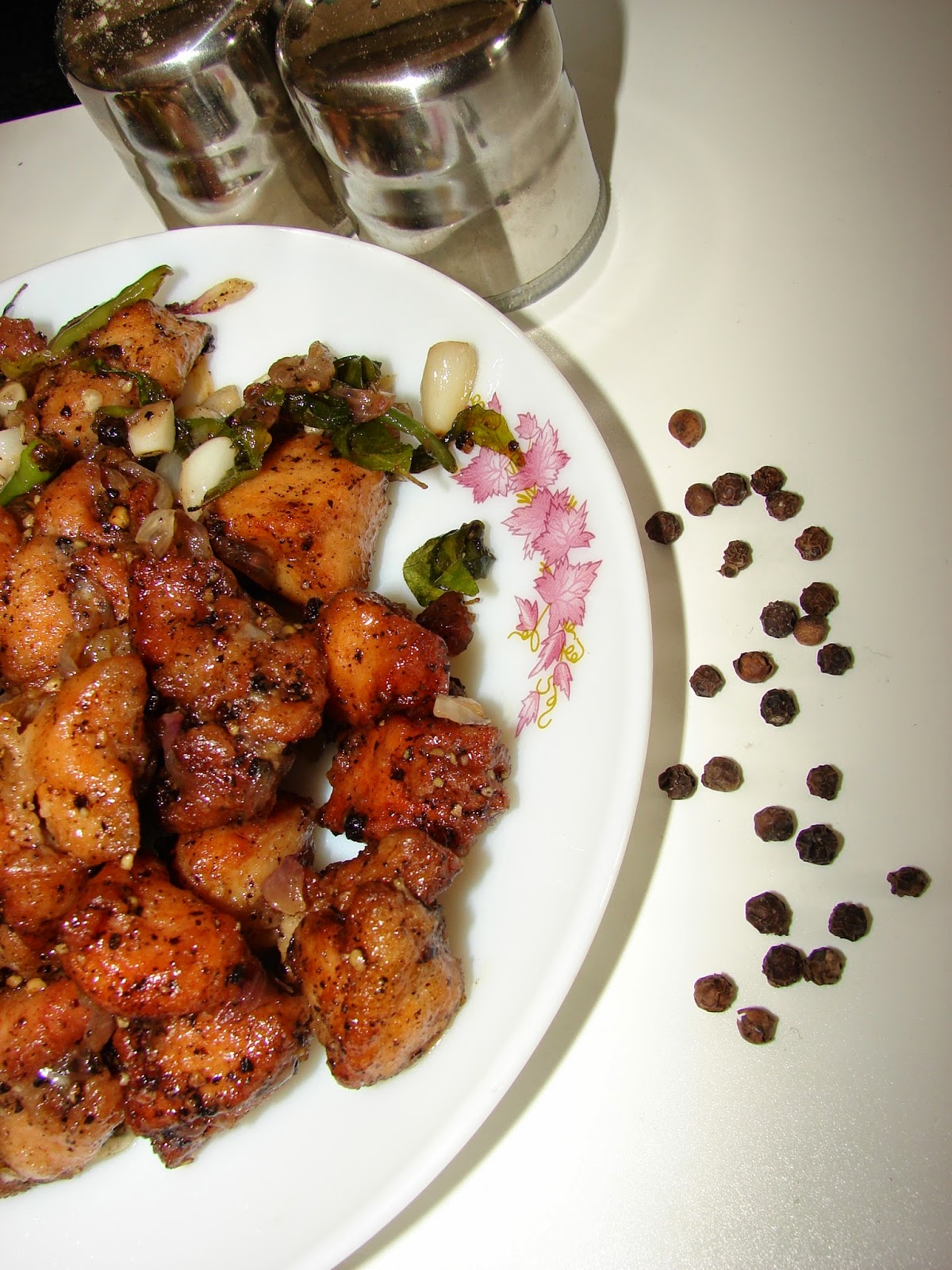 Non Vegetarian Recipes: Pepper Chicken dry | Pepper Chicken recipe