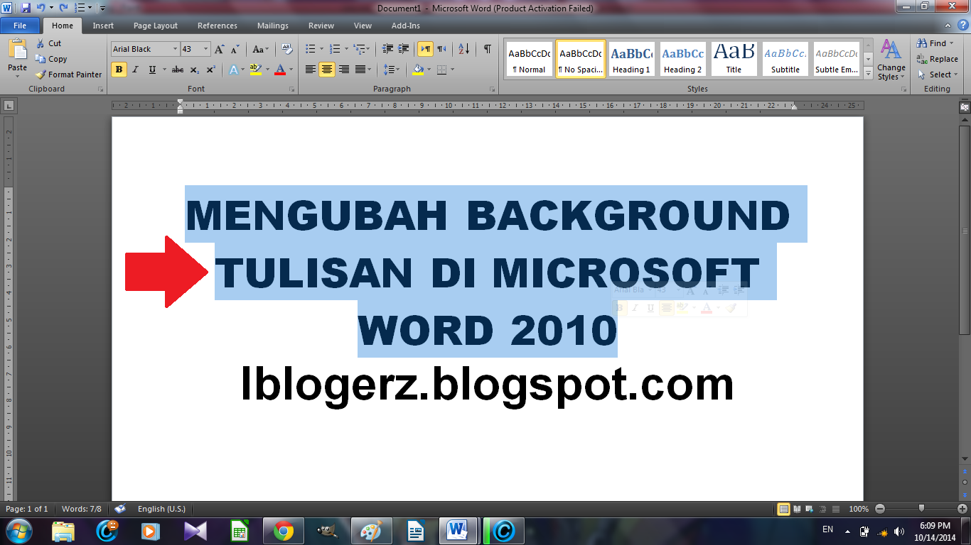 Cara Mengubah Warna Background Teks Di Microsoft Word - Lab Wisnu