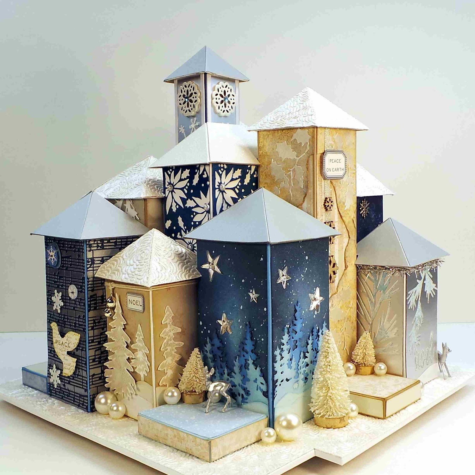 craft knife chronicles: Winter Village - Completed Project