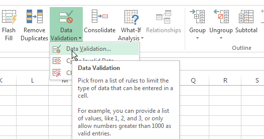 Amazing Excel: Data Validation In Microsoft excel