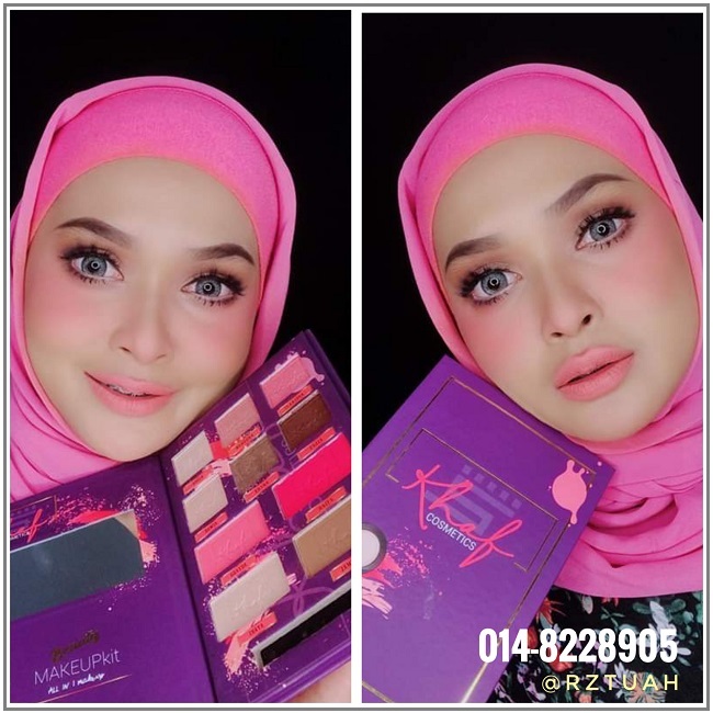 Khaf Cosmetics Makeup Pallete 4in1 : Eyeshadow, Blusher, Contour & Highlight | Makeup Viral