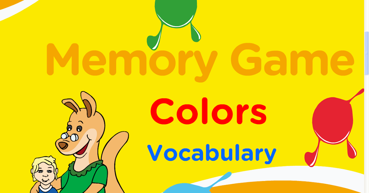 Game: Colours memory ~ English Blog (EFL kids)