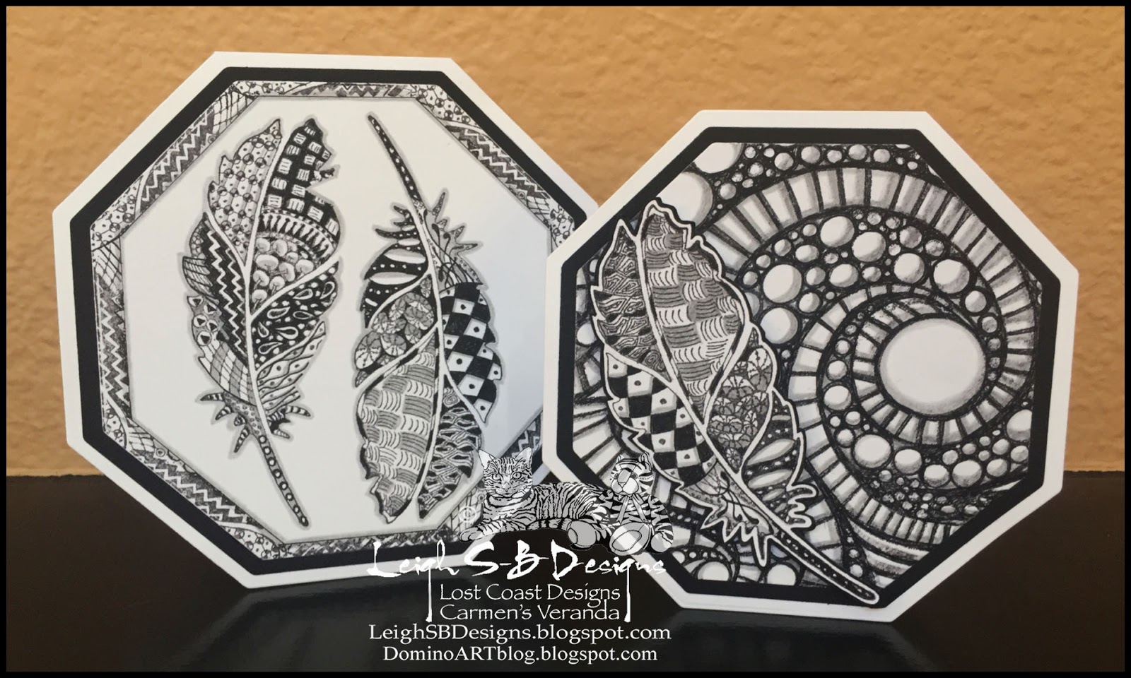 LeighSBDesigns: Zentangle Octagonal Cards - Lost Coast Designs News ...