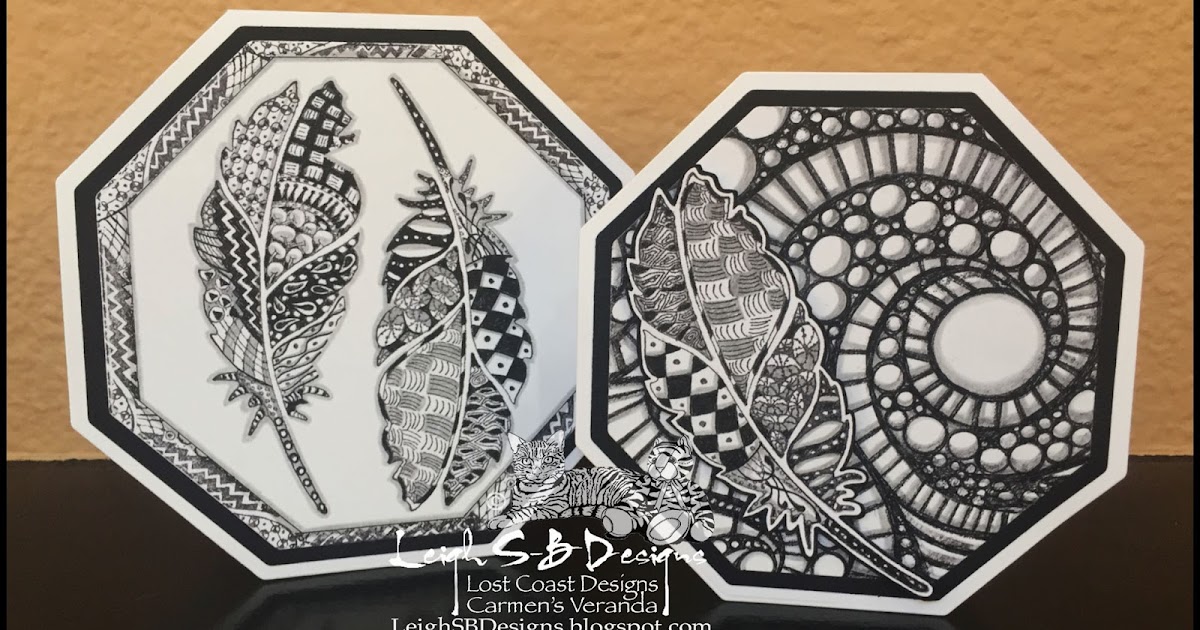 Velvet Paw Creations: Zentangle Octagonal Cards - Lost Coast Designs ...