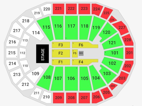 Luxury Fiserv forum Seating Chart