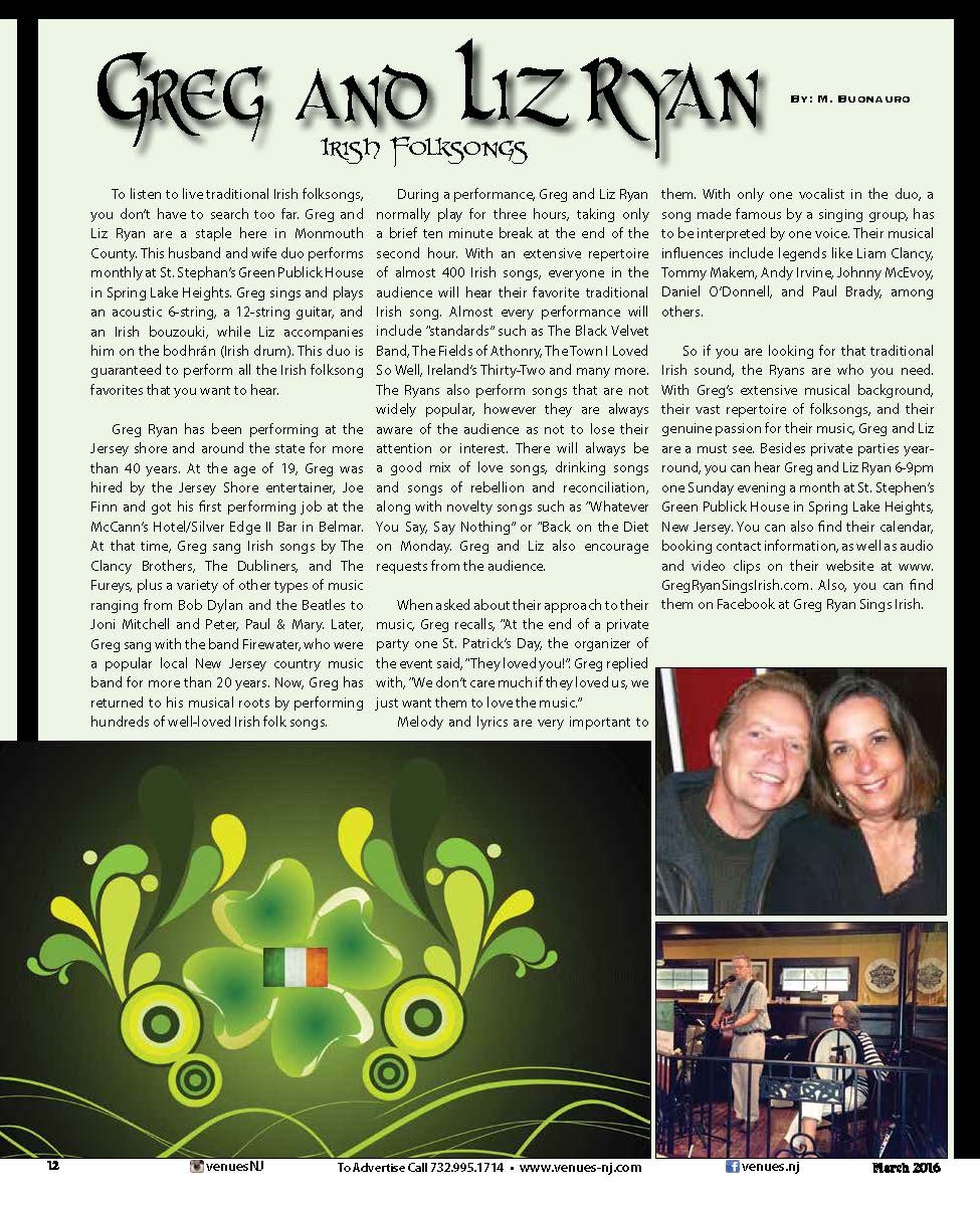 Greg Ryan Sings Irish