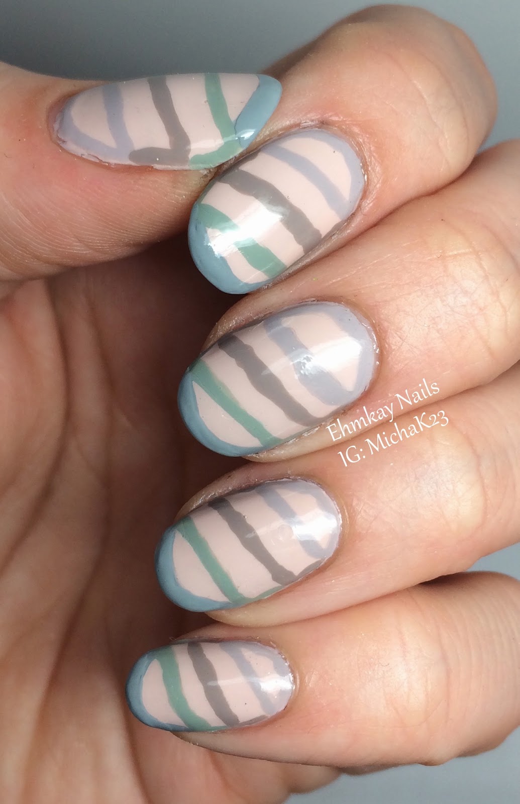ehmkay nails: Ombre Stripes with Born Pretty Brushes