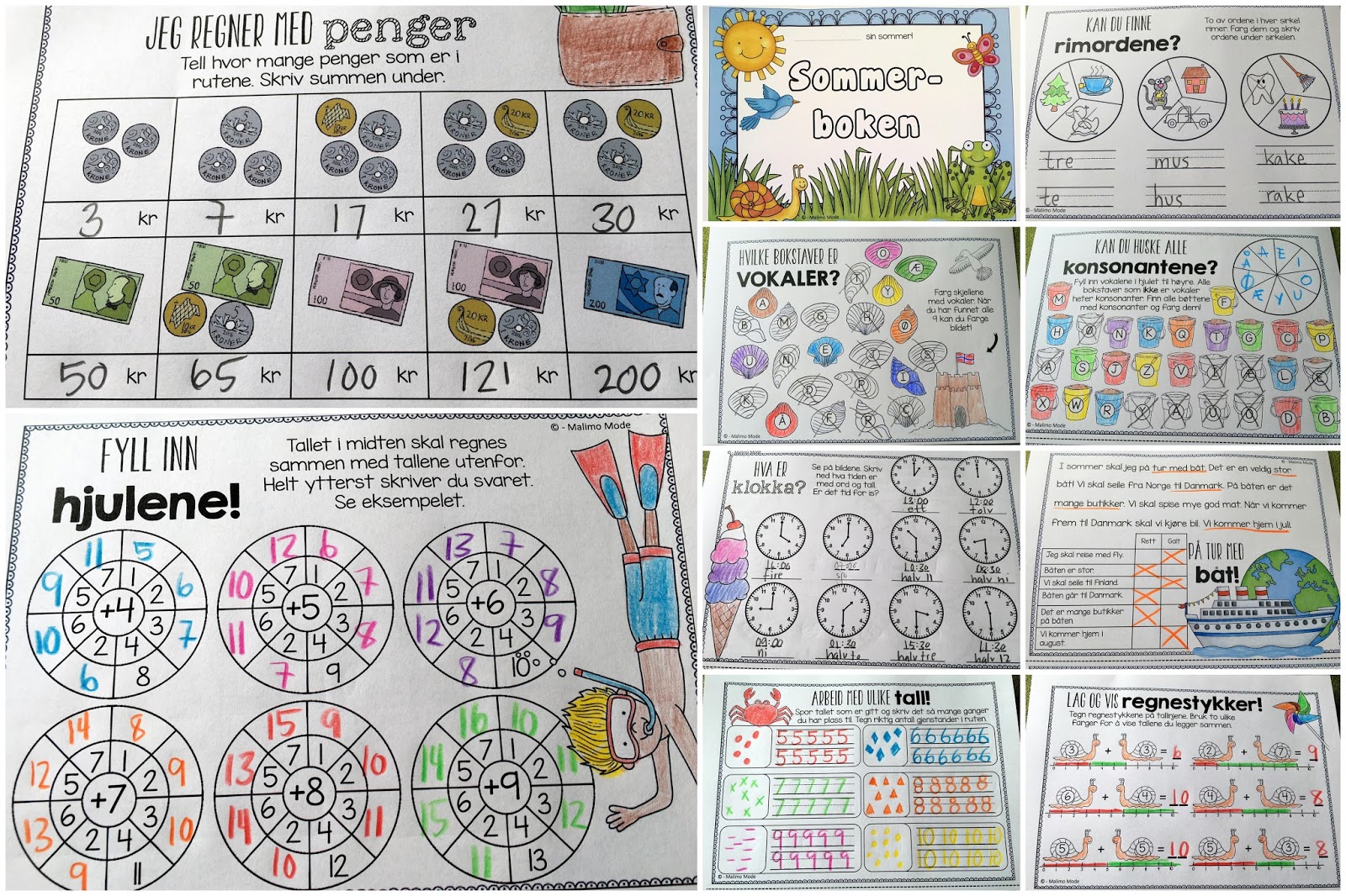 Malimo Mode NO: Sommerboken - repetisjon og sommeraktiviteter!