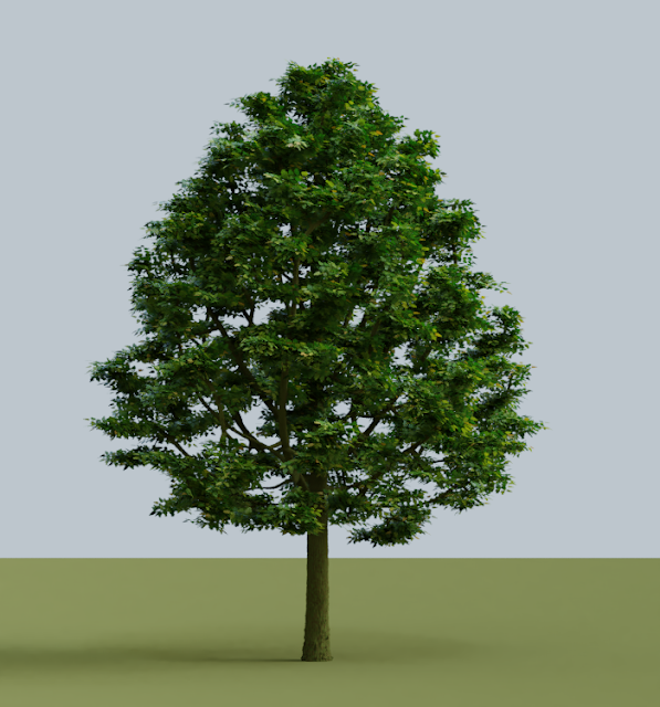 Small Blender Things: Realistic trees in the middle distance
