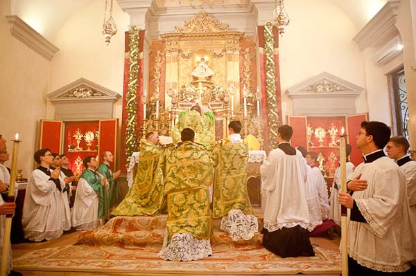 The Badger Catholic: Photos: Cardinal Burke ordains new ICKSP deacons