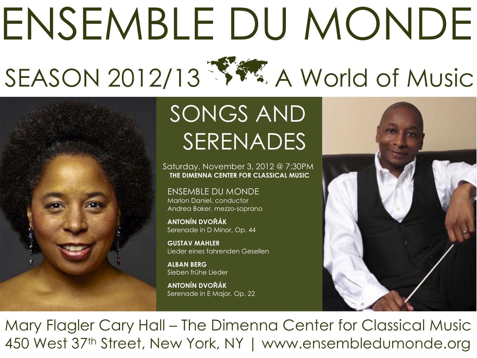 AfriClassical: 'Ensemble du Monde: SONGS AND SERENADES' Saturday ...