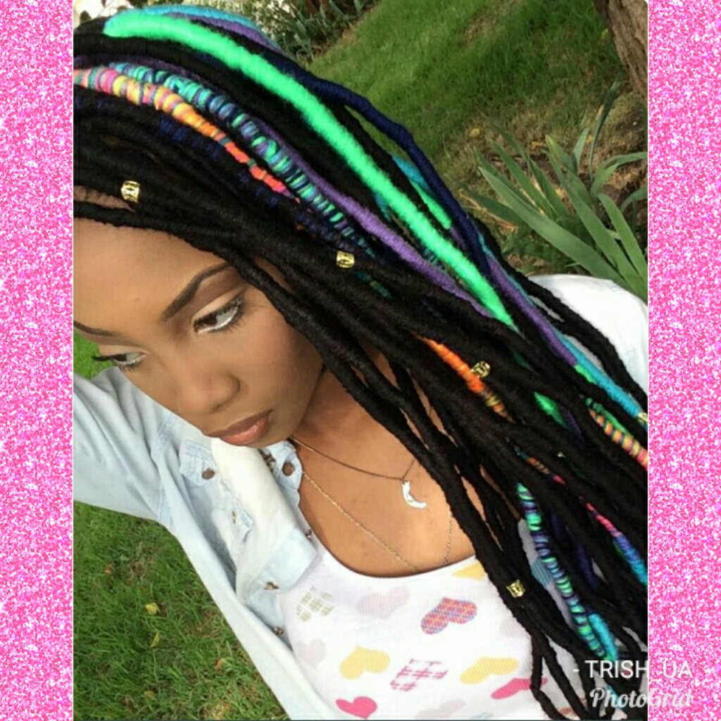COLOURFUL FAUX LOCS