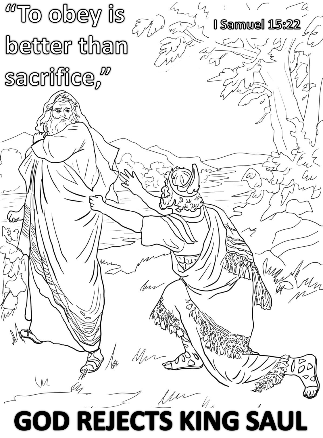 E-KIDS 1st Grade Lessons: February 19, 2017 - God Rejects Saul as King