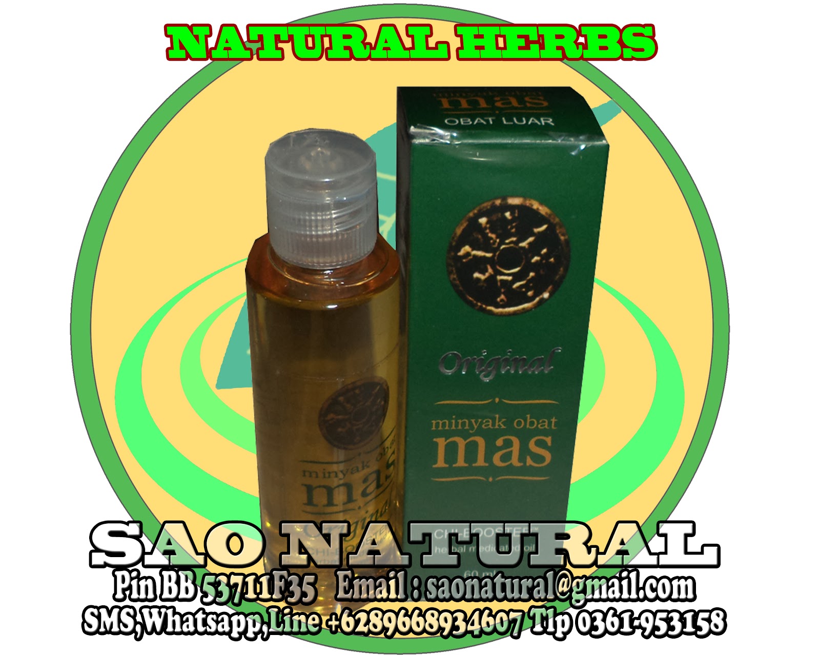 MINYAK MAS ORIGINAL 60ML - SAO NATURAL