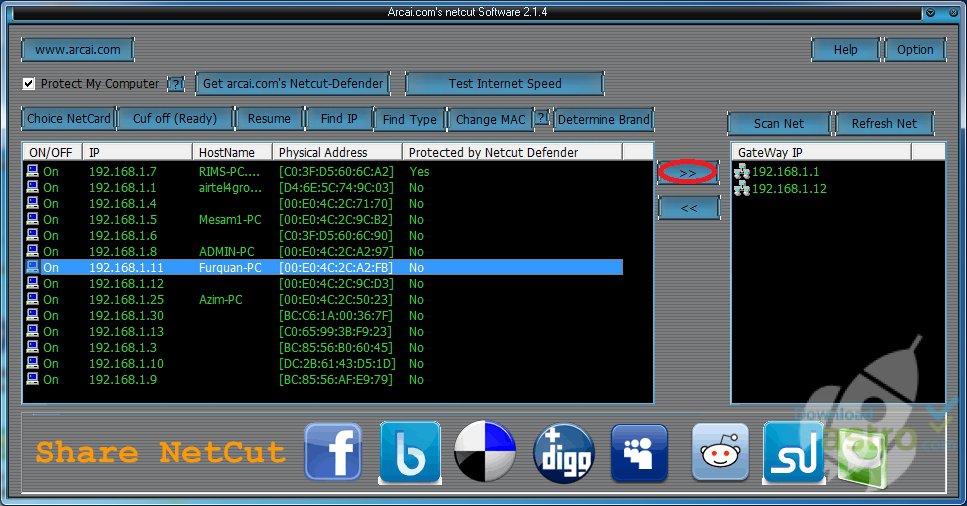 Download NetCut 2.1.4 Free - Ente Lafar
