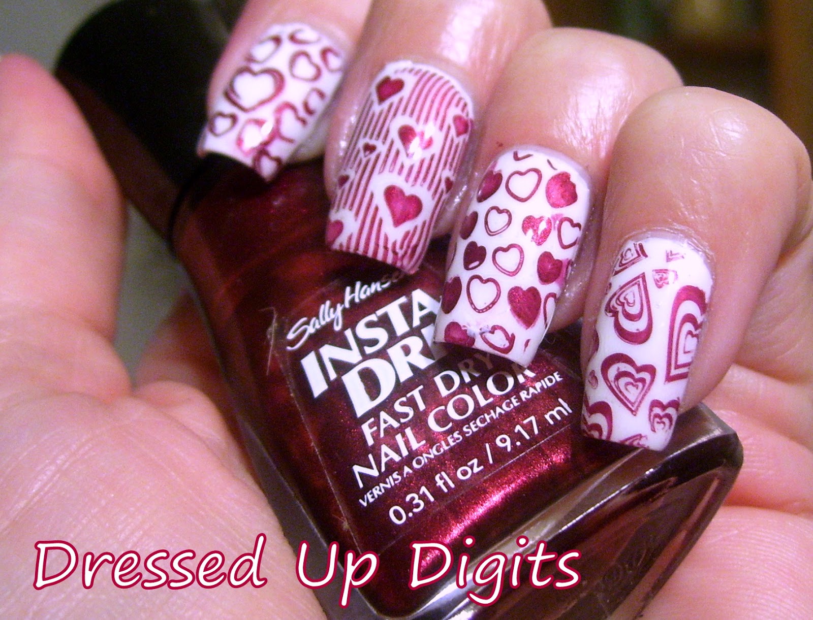 Dressed Up Digits: Love stinks and so does this mani!