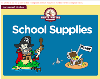 THE CLASSROOM: PIRATE GAME: SCHOOL SUPPLIES