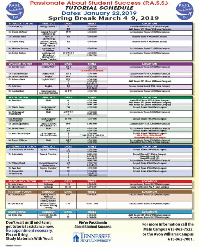 TSU's Languages, Literature and Philosophy: 2019