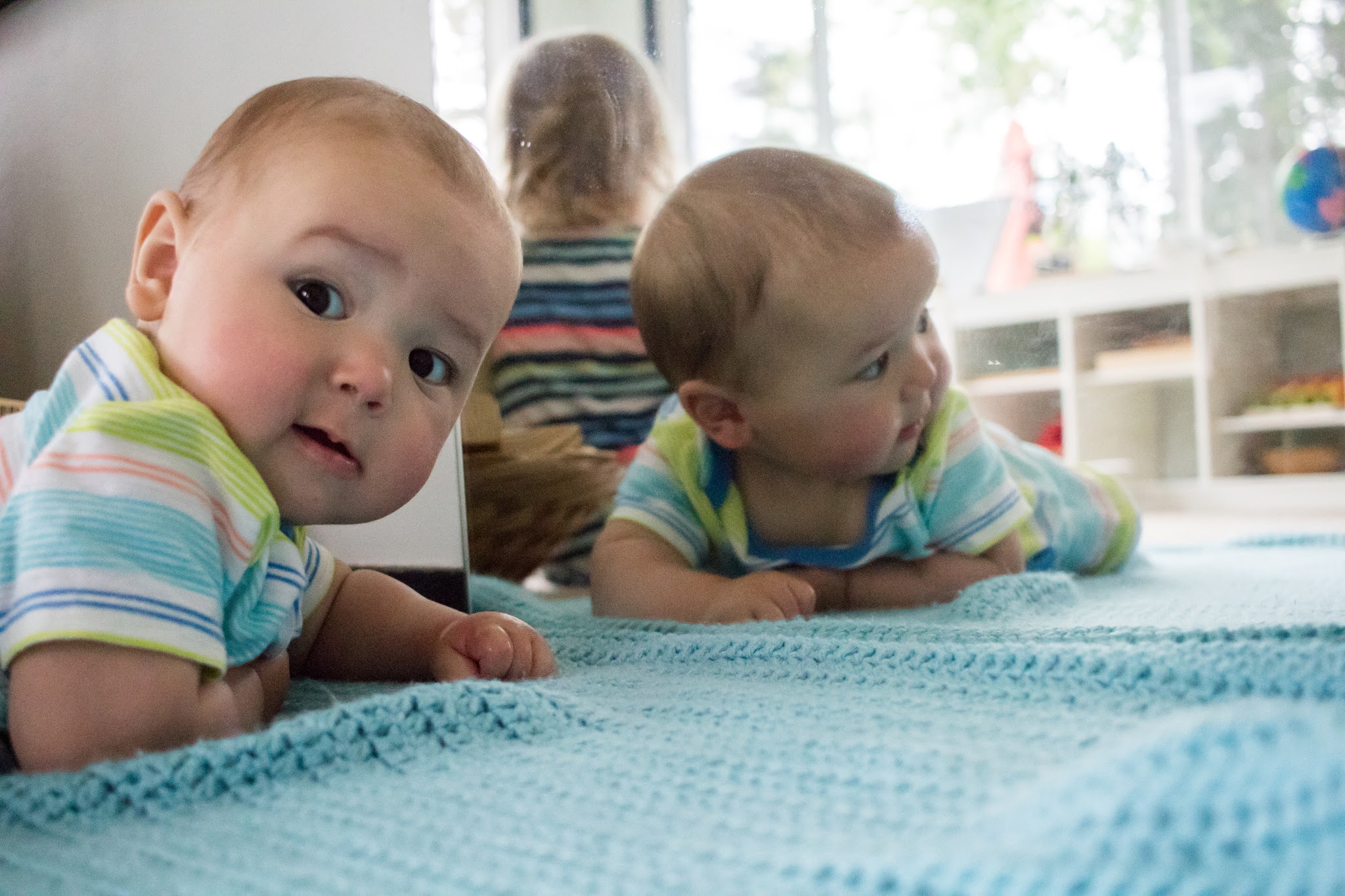 Babies and Mirrors -- Montessori Baby Week 25