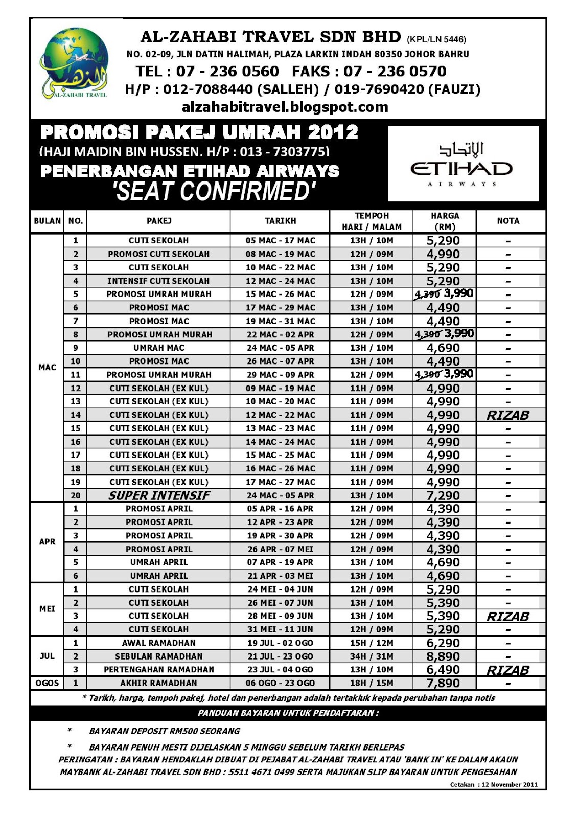 AL-ZAHABI TRAVEL SDN. BHD