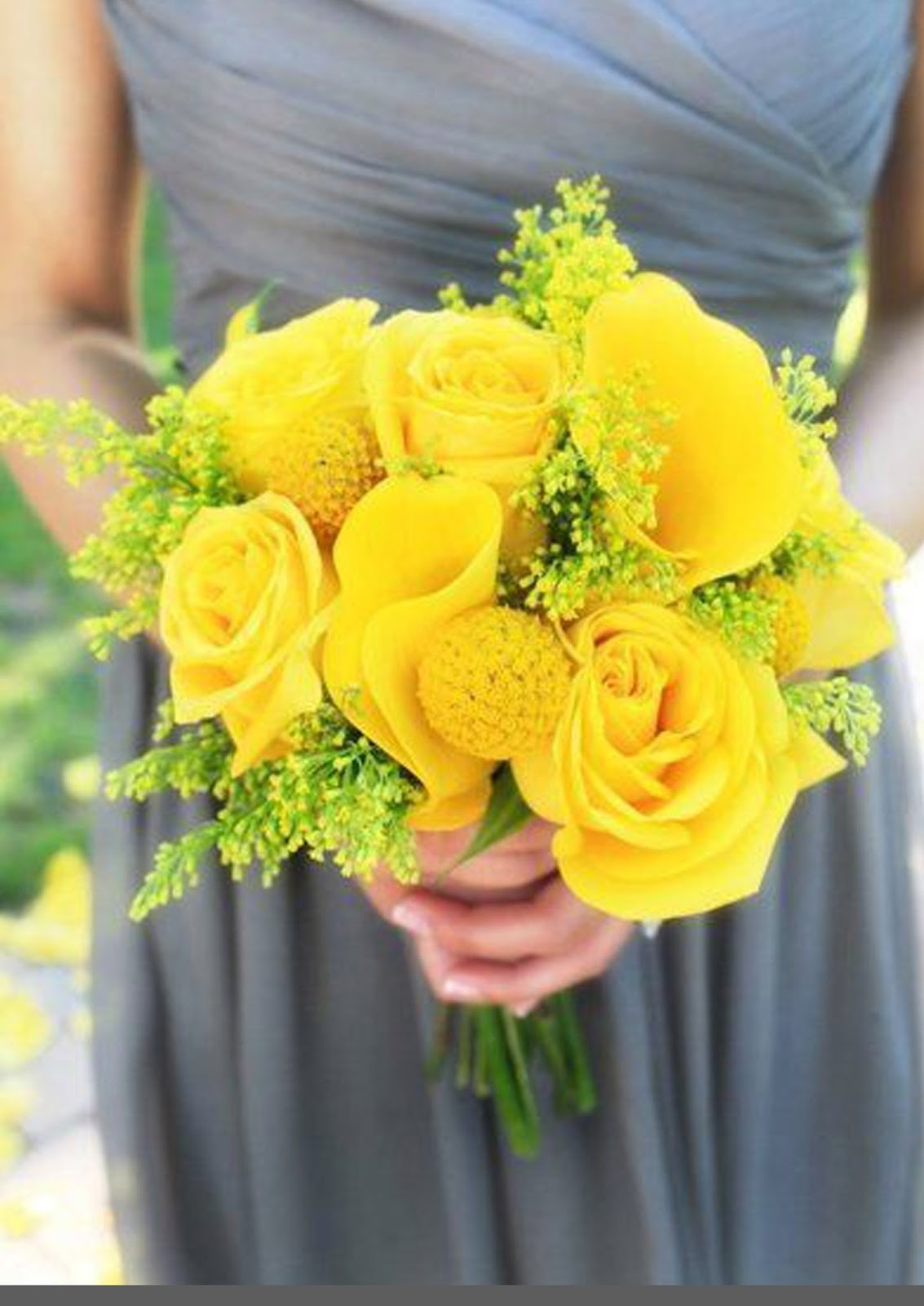 Cheerful Yellow Wedding Flowers ~ wedding flowers ideas