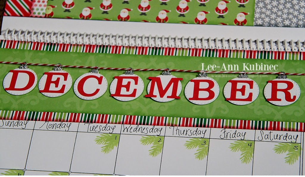 Snappy Scraps: December Calendar page
