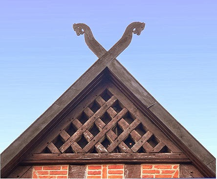 Euro-pagans: Architectural Traditions: The Horse-stave Gable Cross