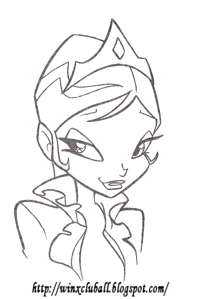 Bocetos de la Princesa Galatea - Winx Club All