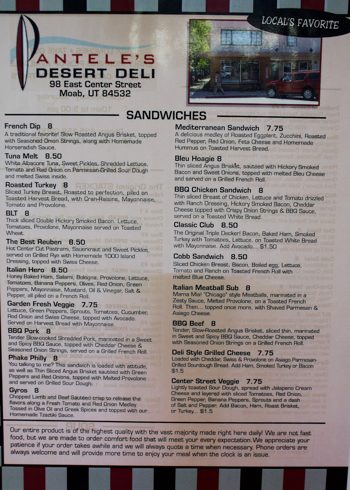 Food Adventures of a Comfort Cook: Pantele's Desert Deli is an Oasis of ...