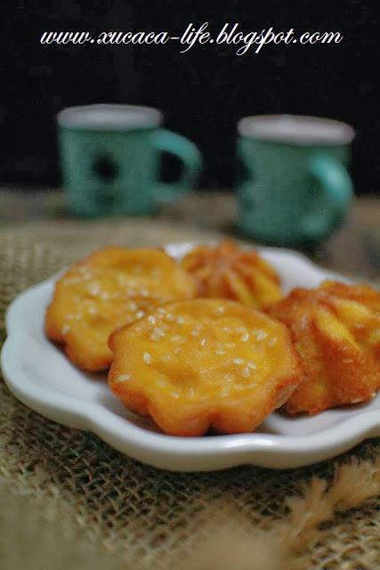 Butter . Flour & Me 爱的心灵之约: 烤南瓜糕（Kuih Bakar Labu）