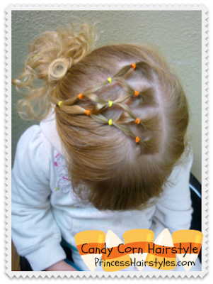 Candy Corn Hairstyle For Fall | Hairstyles For Girls - Princess Hairstyles