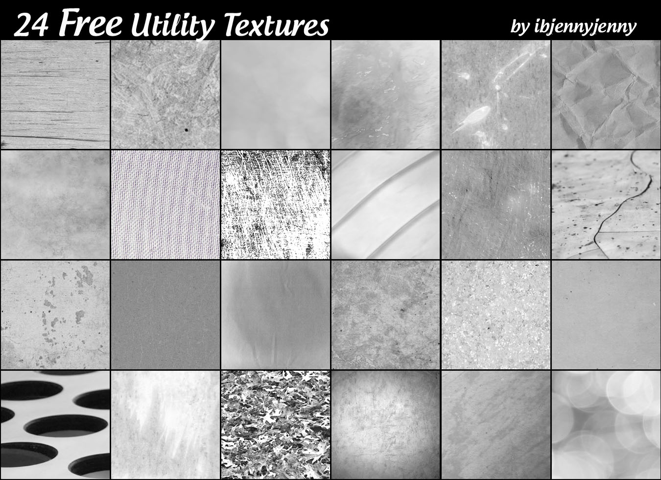 24 Free Utility Textures | ibjennyjenny Free Resources
