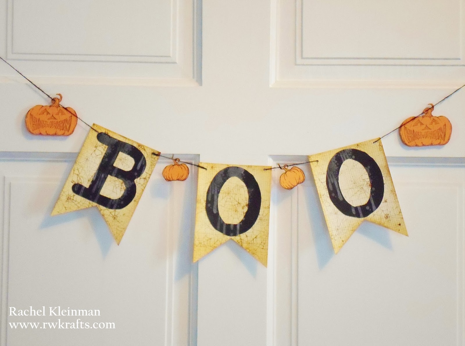 RWKrafts: Halloween Inspiration Day 5 - BOO Banner
