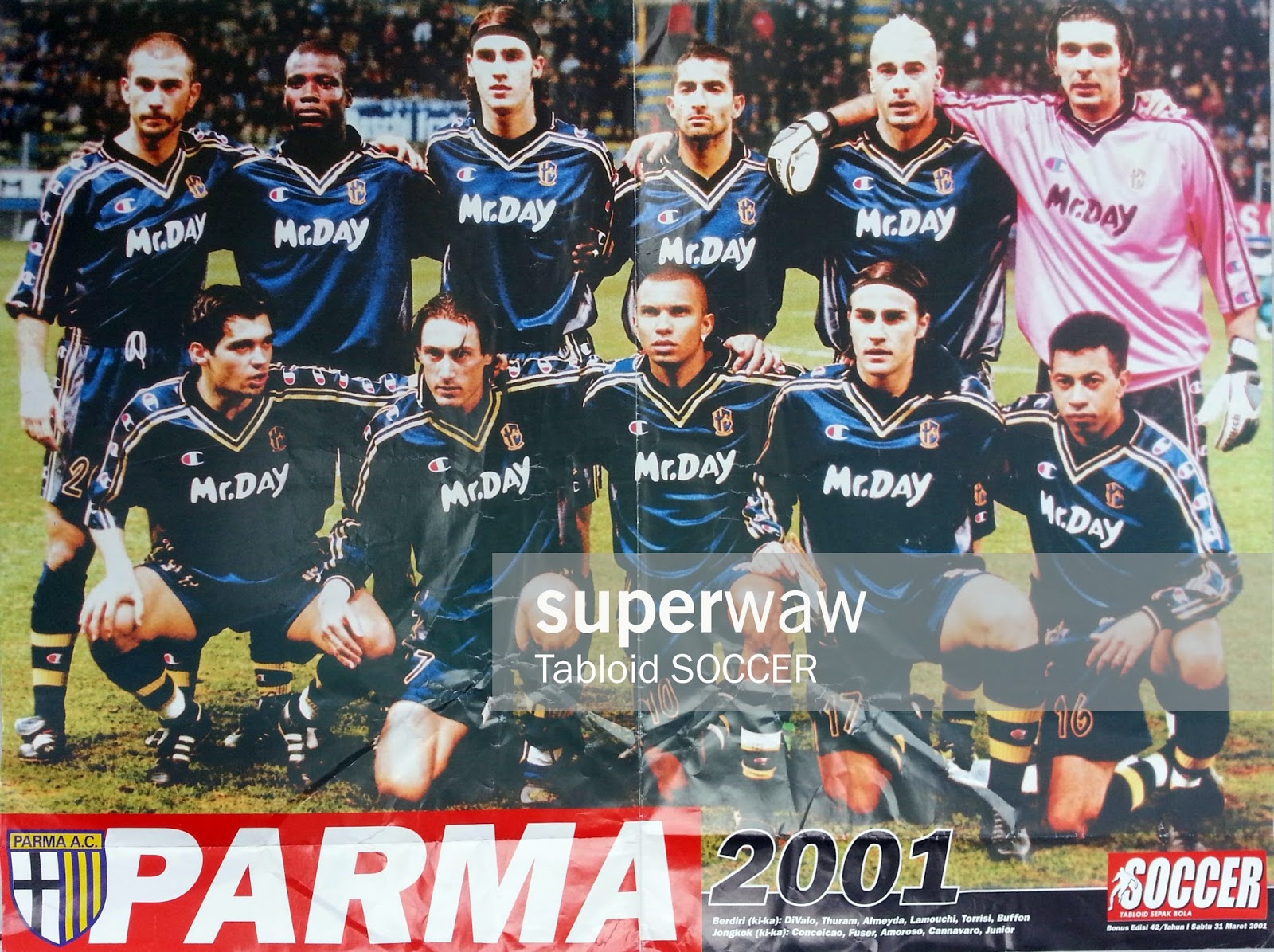 BIG POSTER TIM AC PARMA 2001
