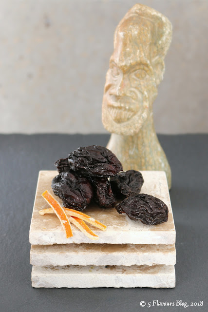 Creamy Sorghum Mush with Orange Peel & Prunes