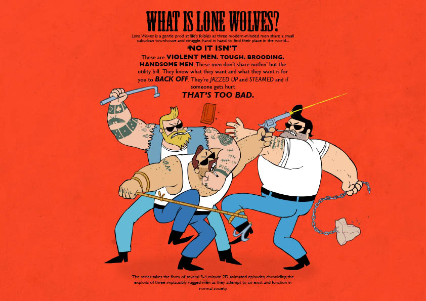 Tom Gran - Animation/Illustration: Lone Wolves pitch bible stuff