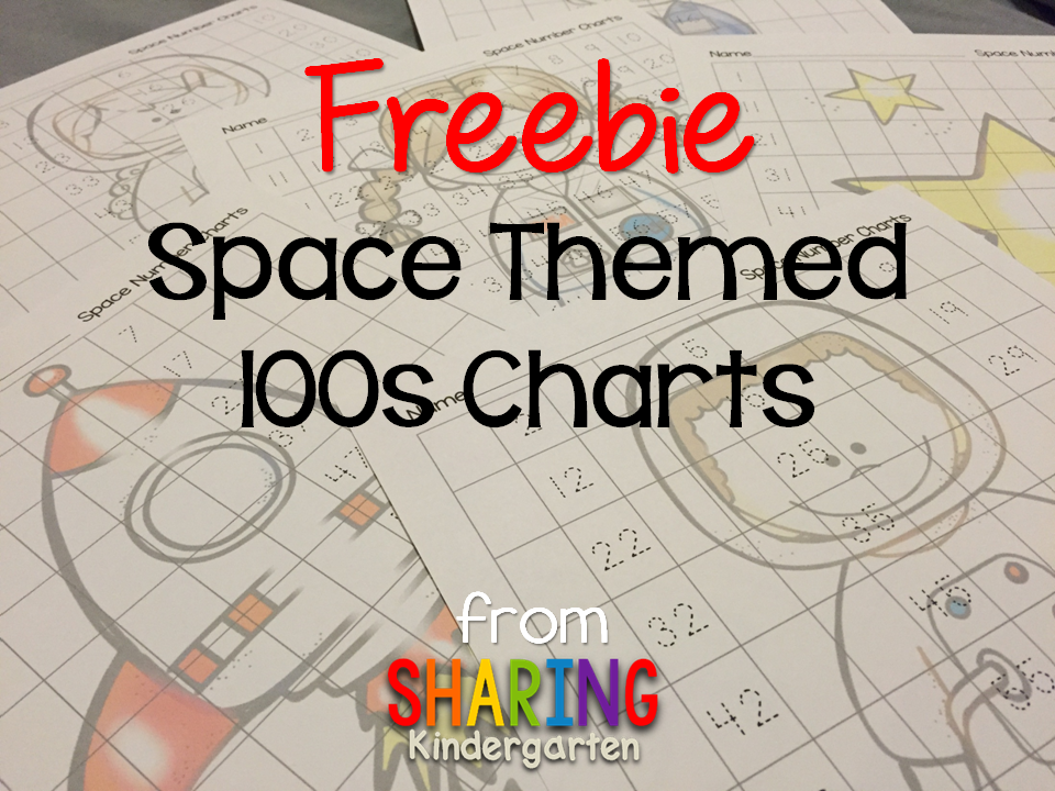 Freebielicious: Freebie Space Themed 100s Chart