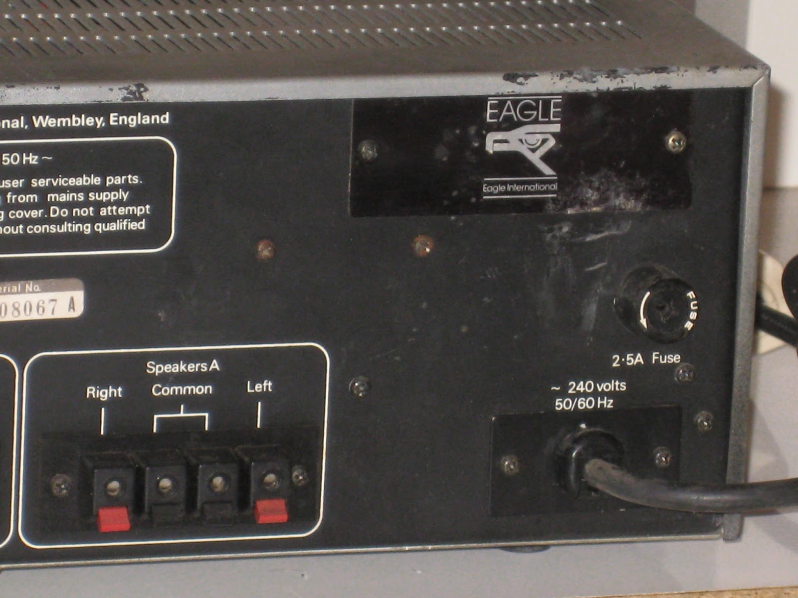 Infrequent Sound [sex.tex] technology: Eagle A7600 Stereo Amplifier ...