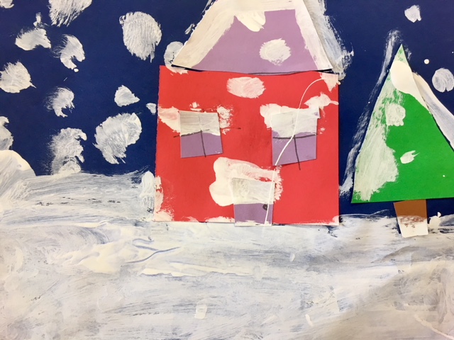 Art at Hosmer: Snowy Day Collages