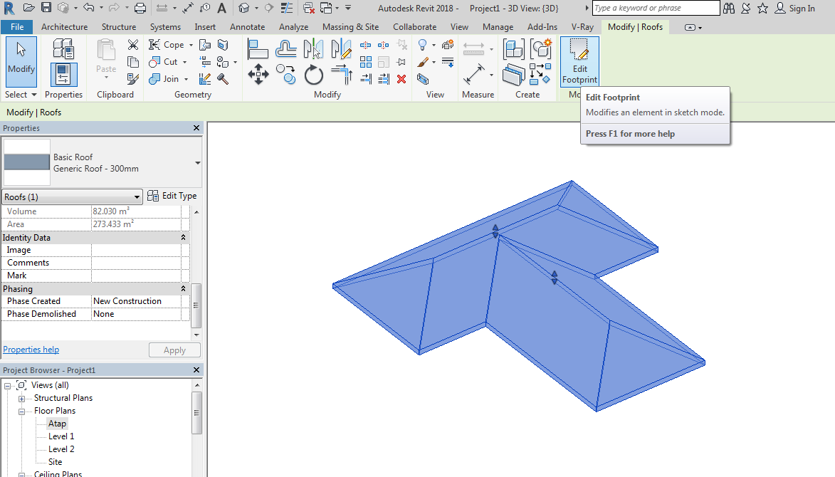 Tutorial Revit : Belajar Revit - Dasar Membuat Atap ~ Kursus Revit ...