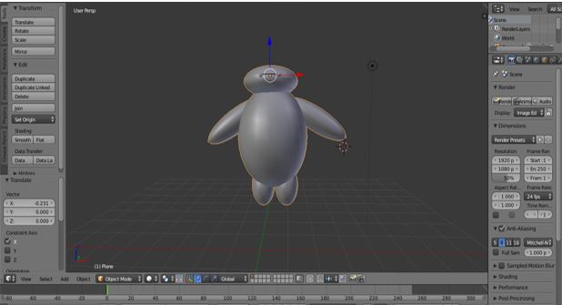 TI: Membuat Animasi Baymax Dengan Blender