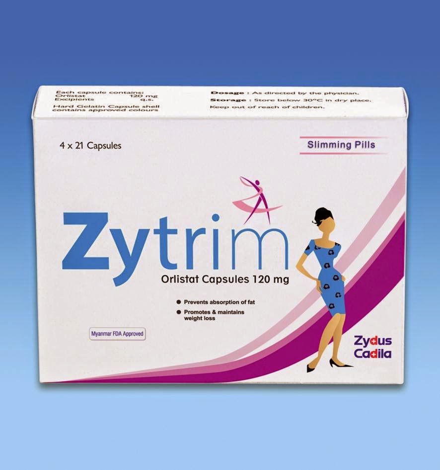 ေဆးဝါးကမာၻ ဘေလာ့ခ္: Zytrim(orlistat 120) အဆီခ်ပိန္ေဆး