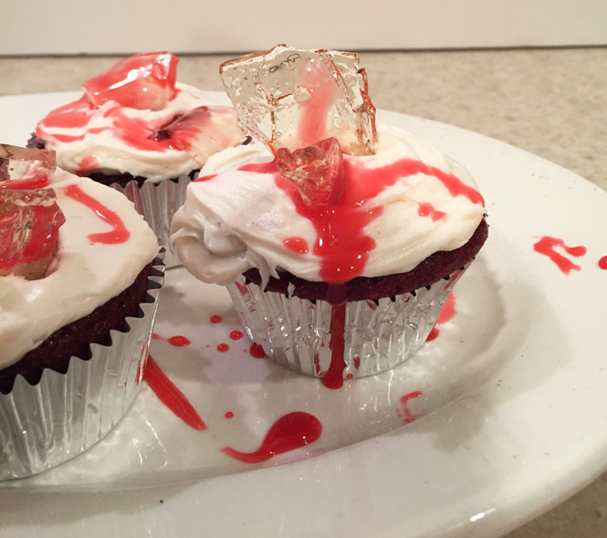 Daily Dose of Design: Bloody, Broken Glass Cupcakes