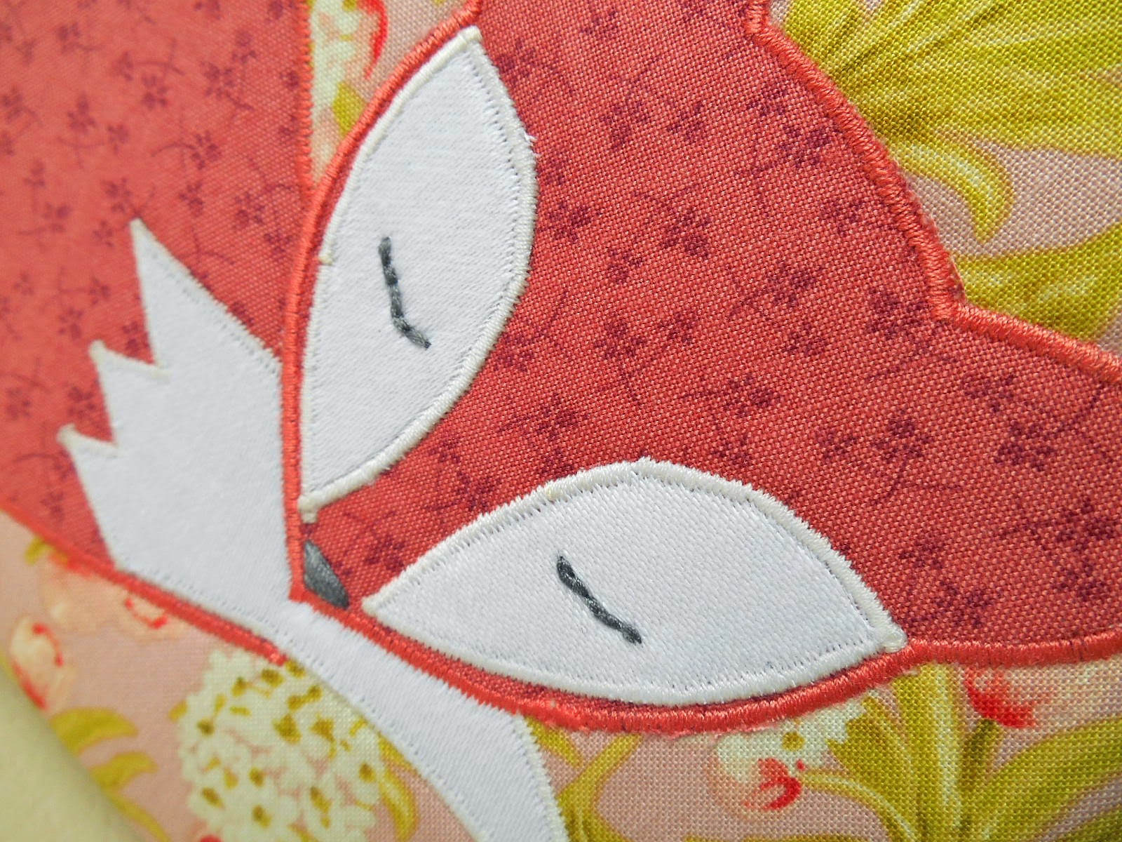 handmade by eva rose: Fox Fabric Basket In Pink with Coral