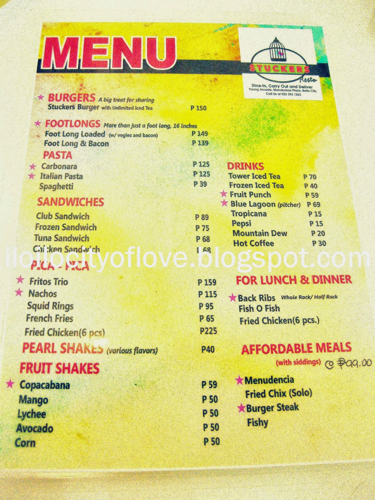 Everything Iloilo: STUCKERS RESTO: Refreshing Pastels!