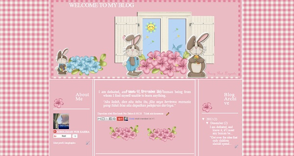 MediaIma: Free Download Template Blog Yang Cantik, Cute & Girlish