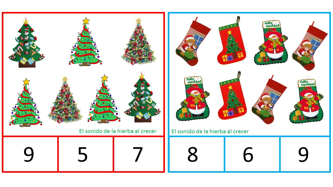 TEACCH: Matemáticas muy navideñas - El Sonido de la hierba al crecer