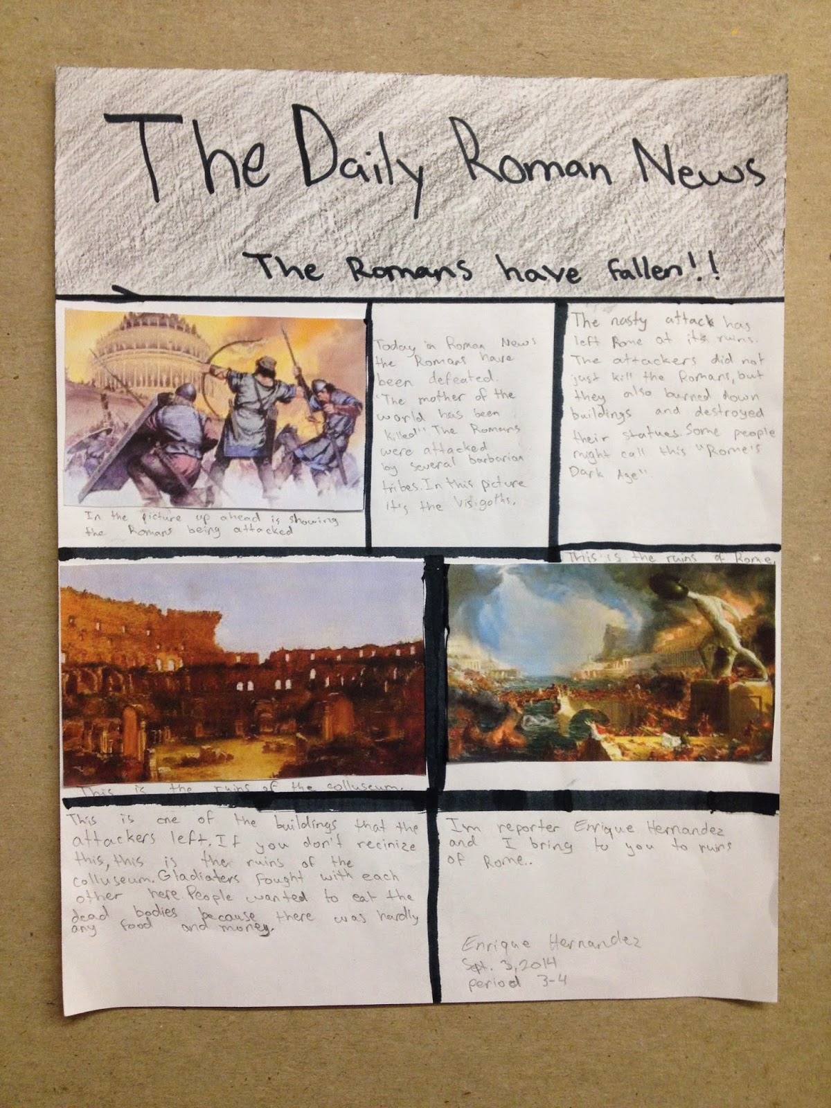 D.A.T.A. Scholars: Roman Empire Headline News!