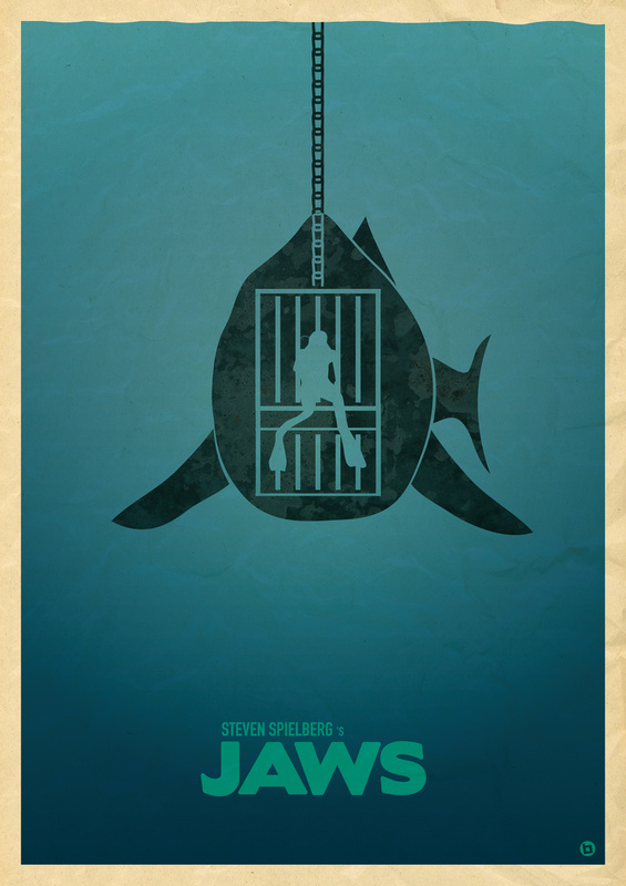 The Geeky Nerfherder: Movie Poster Art: Jaws (1975)